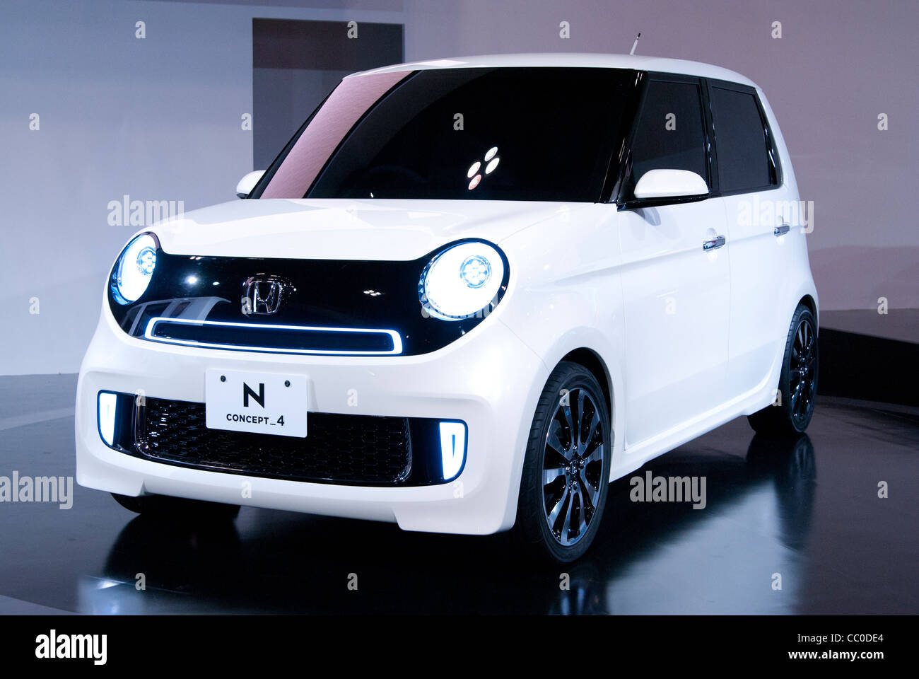 The new Honda N Concept 4 on display at the Nagoya Motor Show, December ...