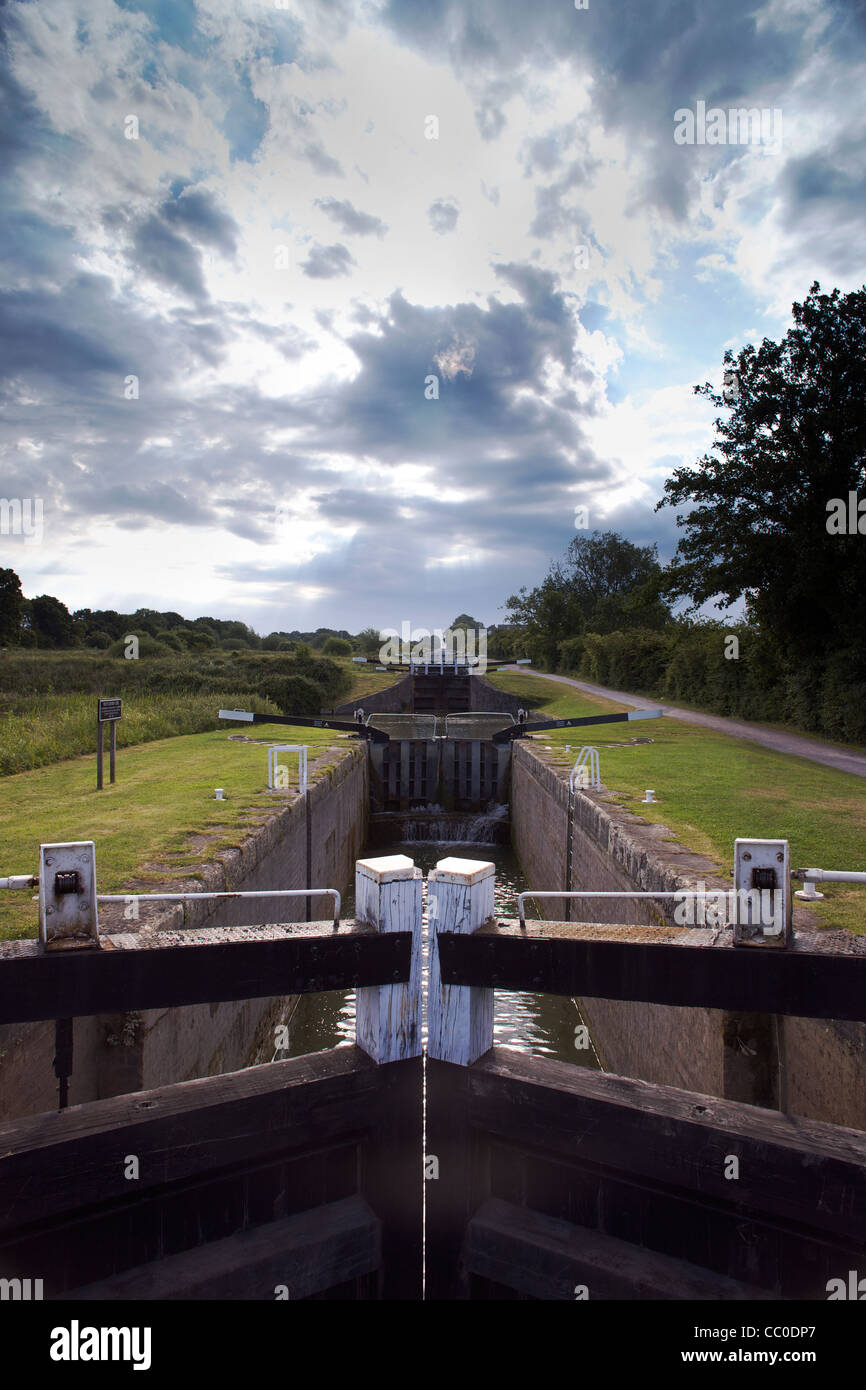 Caen Hill Locks Stock Photo - Alamy