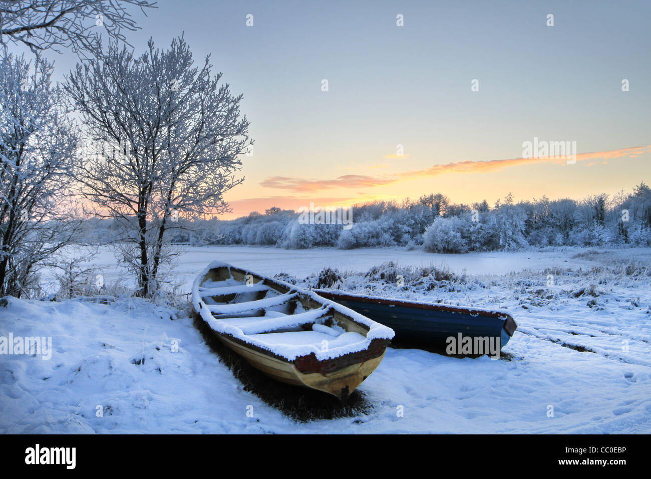 Wintry scene at Lough Rynn. Co. Leitrim. Ireland Stock Photo - Alamy