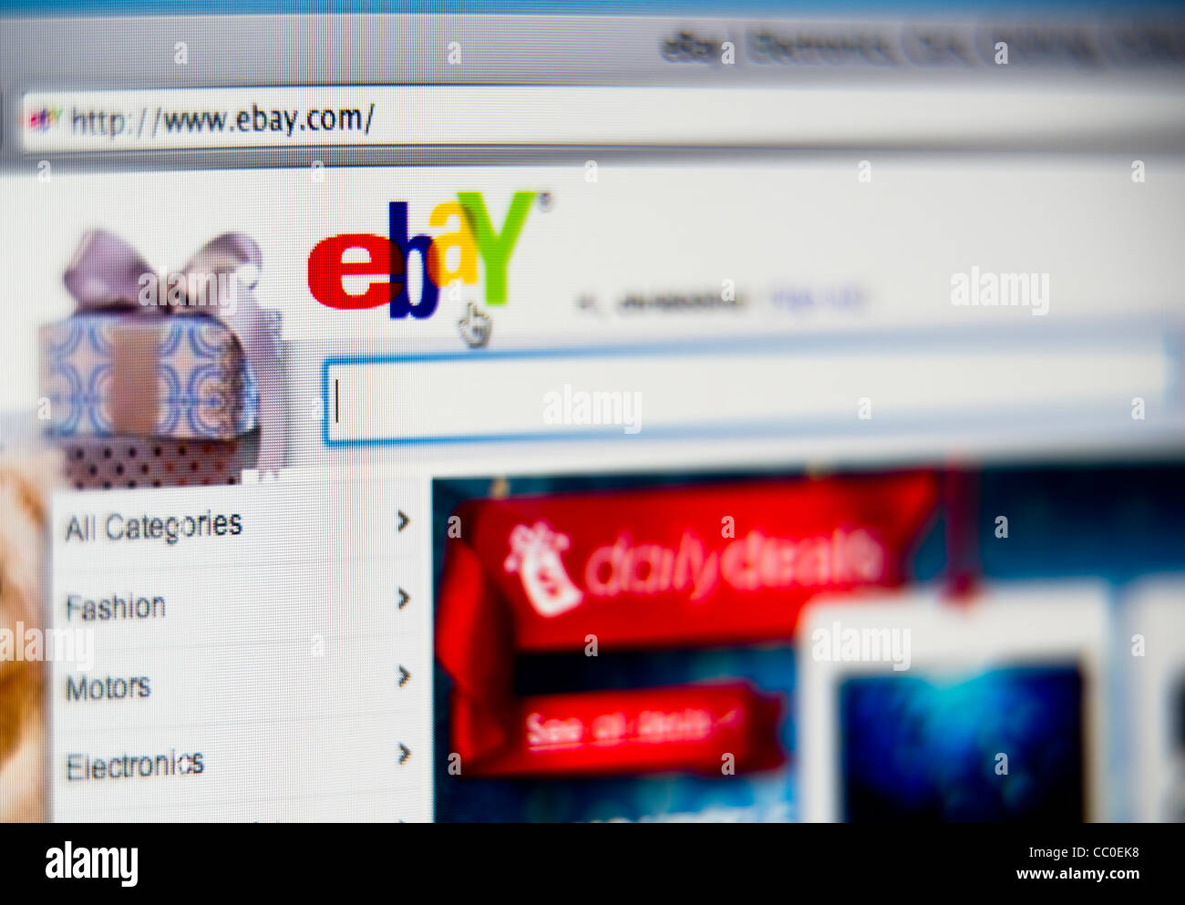 Ebay screen hi-res stock photography and images - Alamy