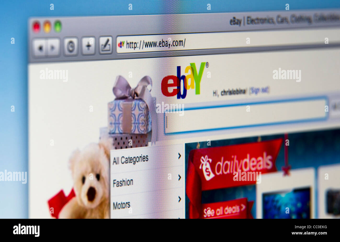 ebay website screen Stock Photo - Alamy