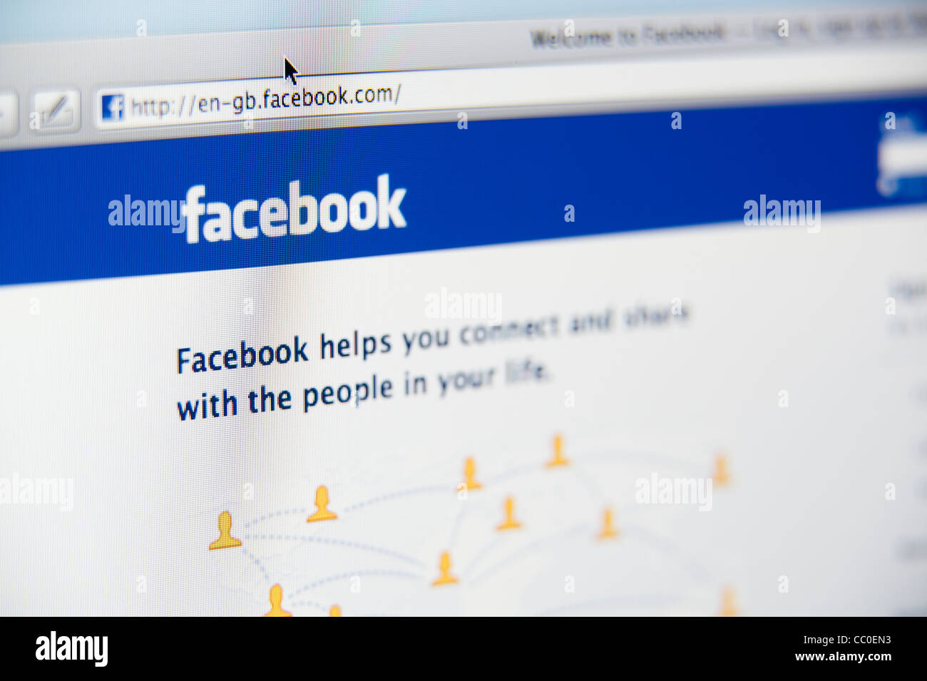 facebook website screen Stock Photo - Alamy