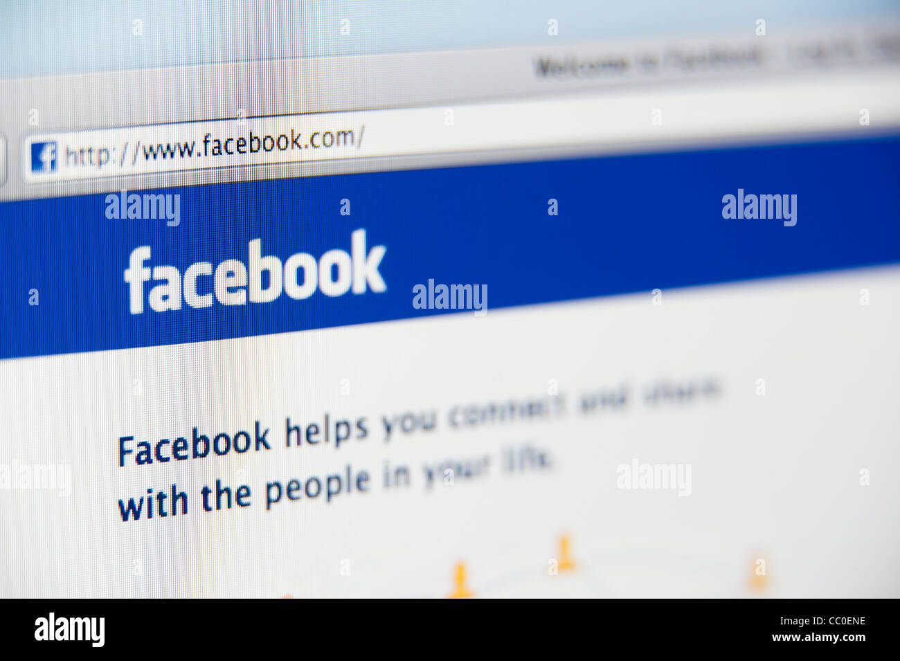 facebook website screen Stock Photo - Alamy