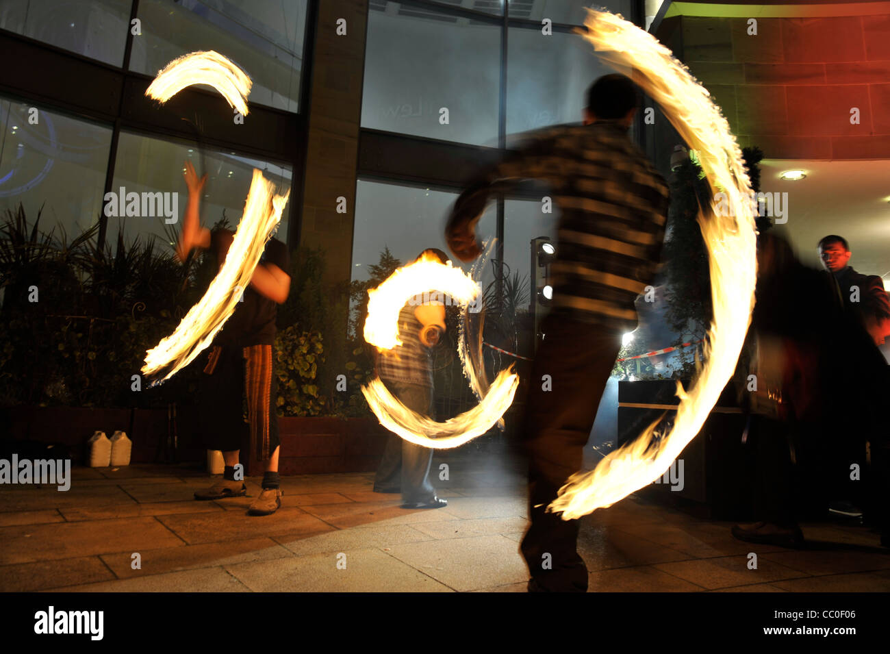 Firedancers celebrate the start of Celtic Connections outside Glasgow's ...