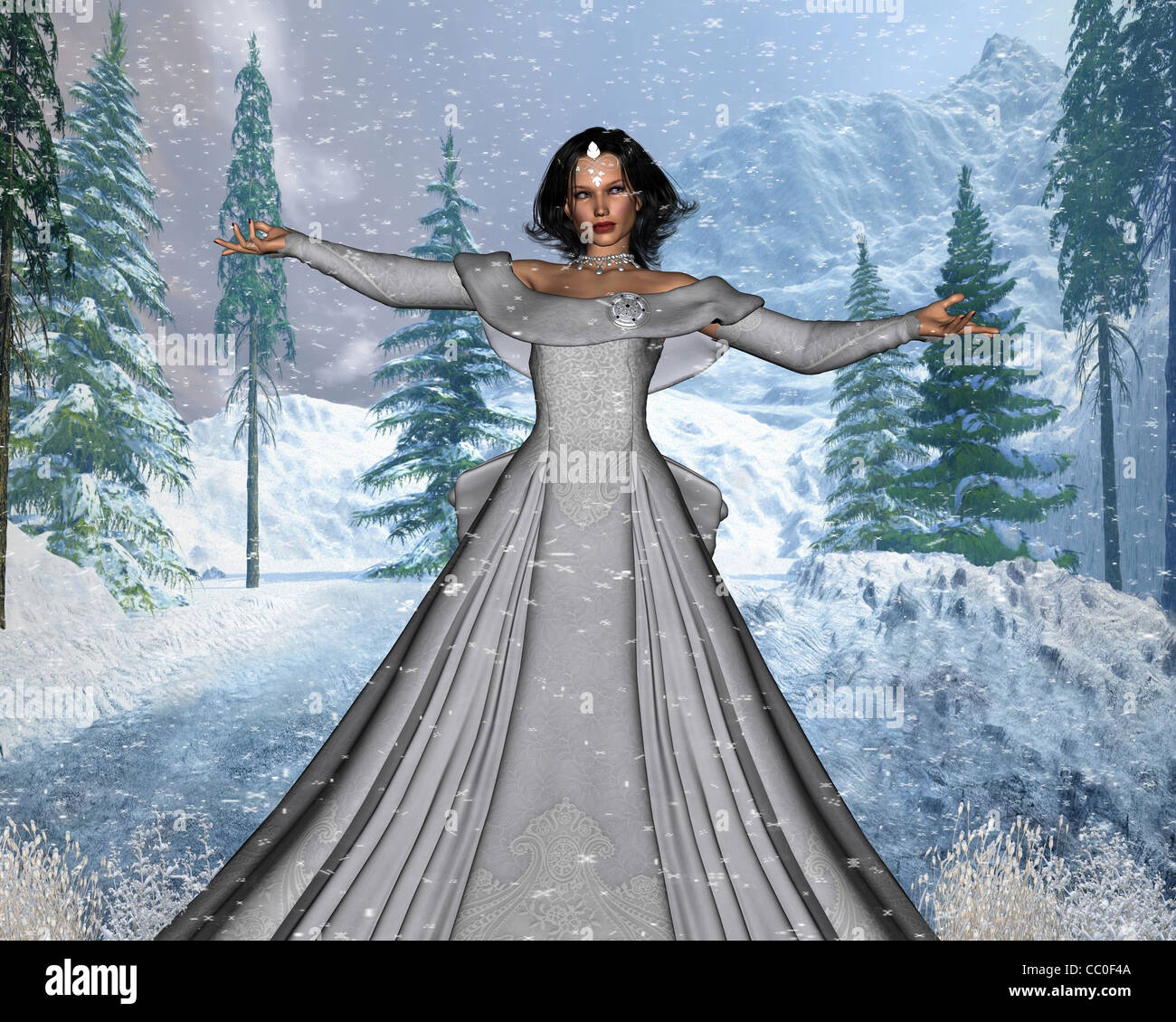 The snow queen illustration hi-res stock photography and images - Alamy