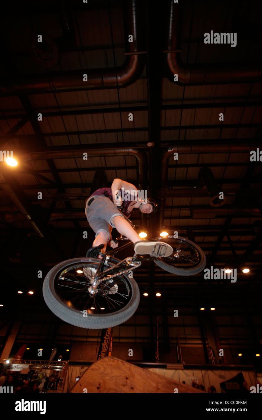 BMX rider performing at Scottish Bike show Stock Photo - Alamy