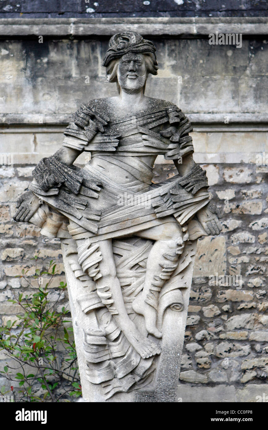 Resurrection of Christ Statue at Bath Abbey in Bath, England. (Artist ...