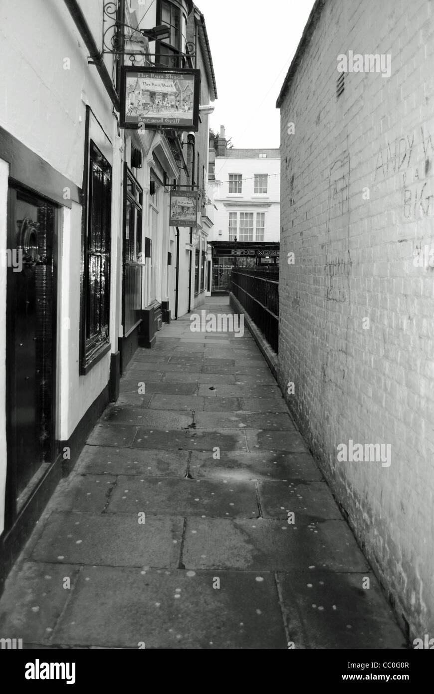 An Old Alleyway in Dorset Stock Photo - Alamy