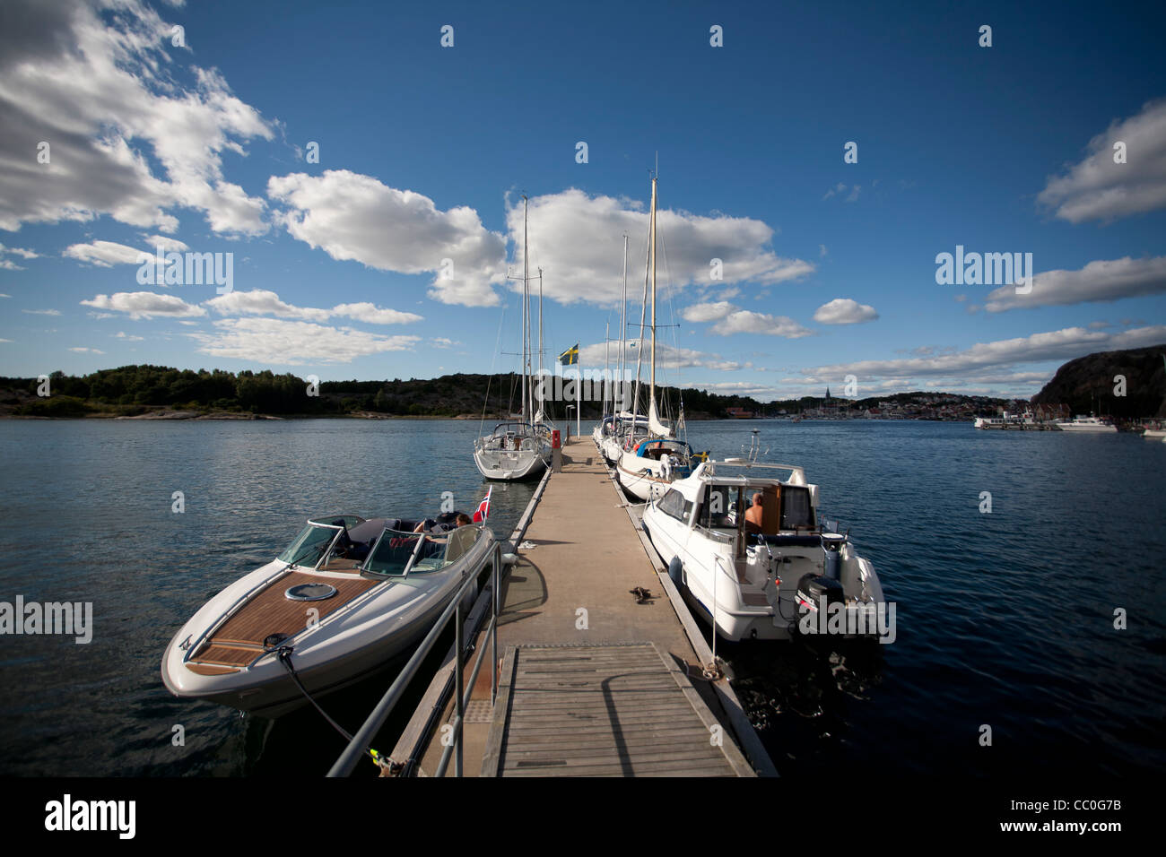 Harbour in Grebbestad, Sweden Stock Photo - Alamy