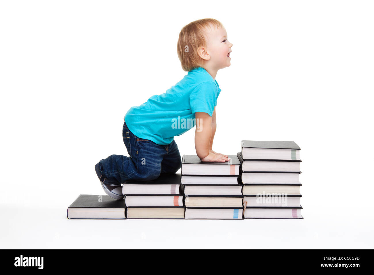 School steps side view Cut Out Stock Images & Pictures - Alamy