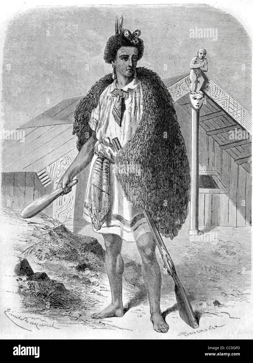 Maori King & Chief, Tawhiao I (Matutaera) (1822-1894) leader of the ...