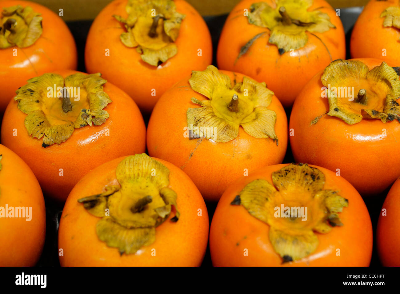 Persimmons or Sharon Fruit Stock Photo - Alamy