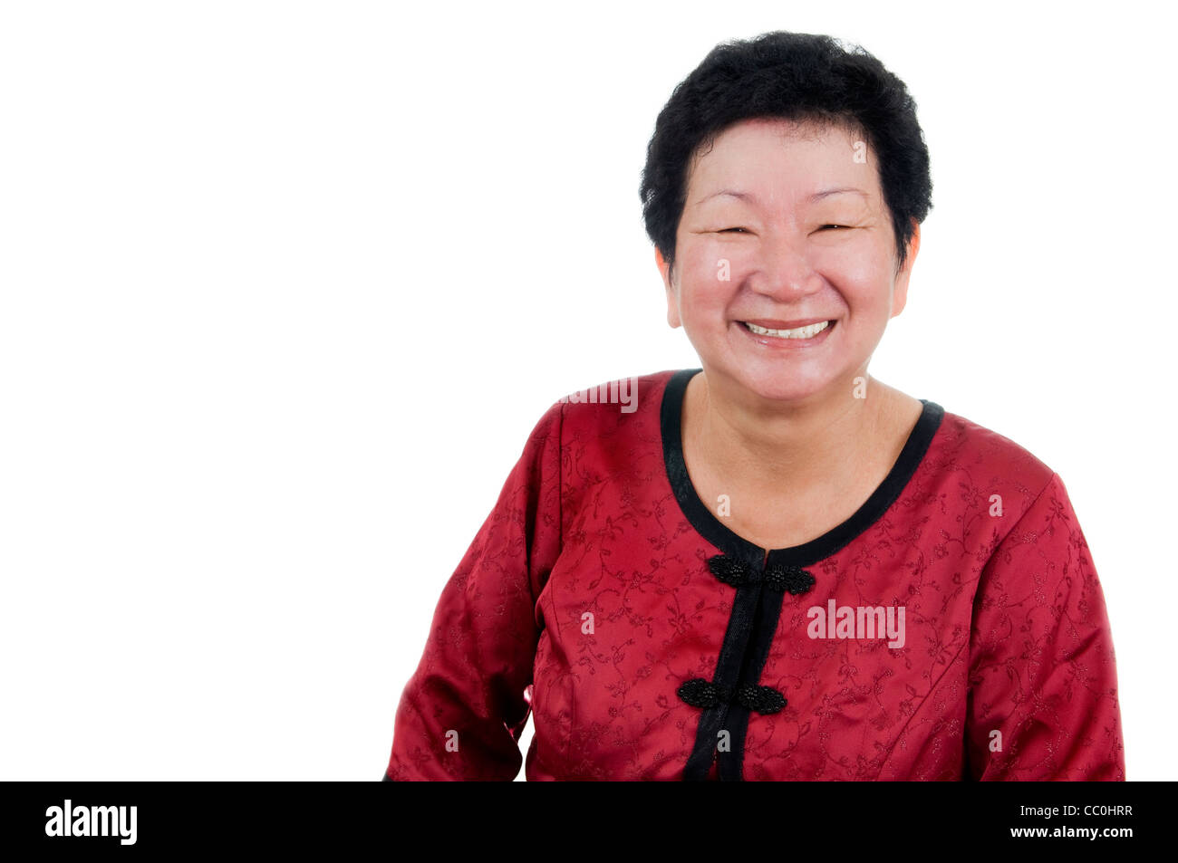 Portrait of a Happy 60s Senior Asian Woman Stock Photo - Alamy