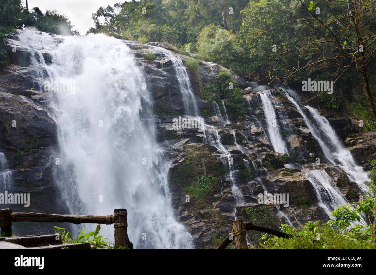 Wachirathan waterfall at Doi Inthanon National Park in northern ...