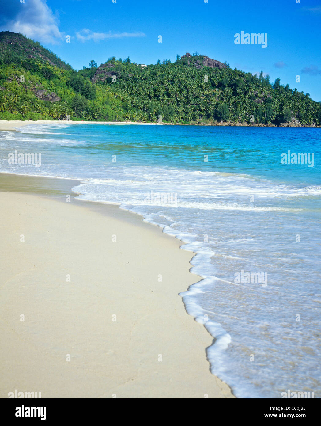 Beach, Mahé island, Seychelles Stock Photo - Alamy