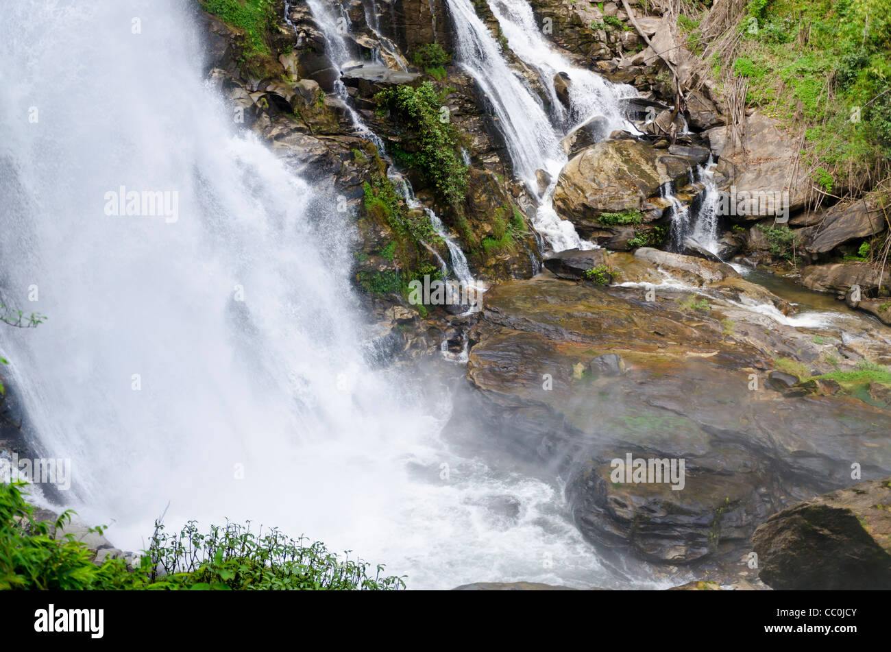 Wachirathan waterfall at Doi Inthanon National Park in northern ...