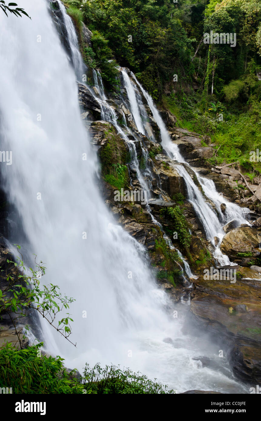 Wachirathan waterfall at Doi Inthanon National Park in northern ...
