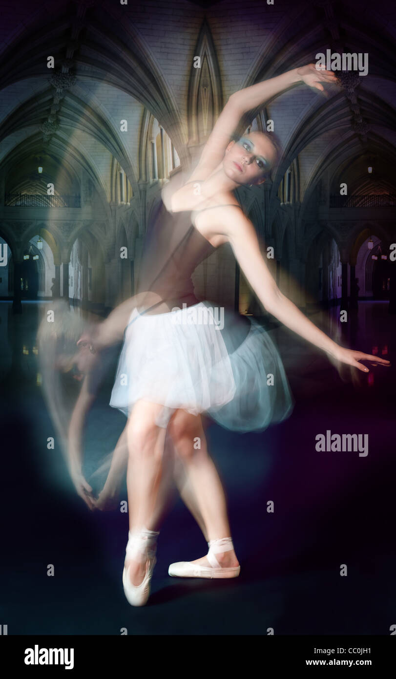 ballet dancer shoot in motion shoot made by both impulse and continues ...