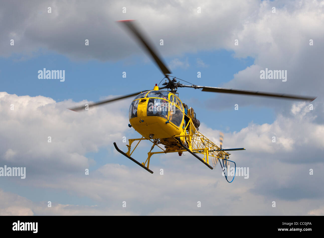 Aerospatiale SA315 Lama N316DJ in flight at Breighton Airfield Stock ...