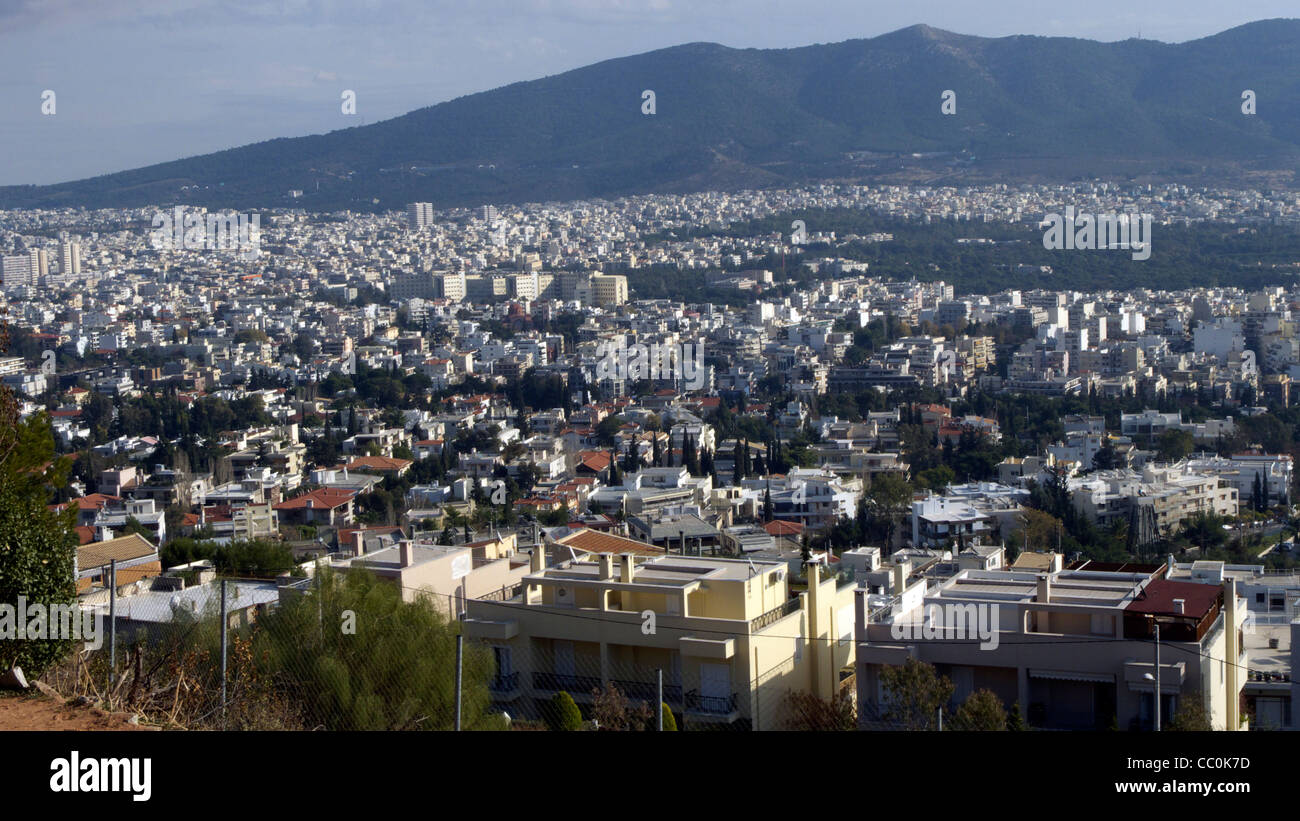 greece attica athens a view of psychiko Stock Photo - Alamy