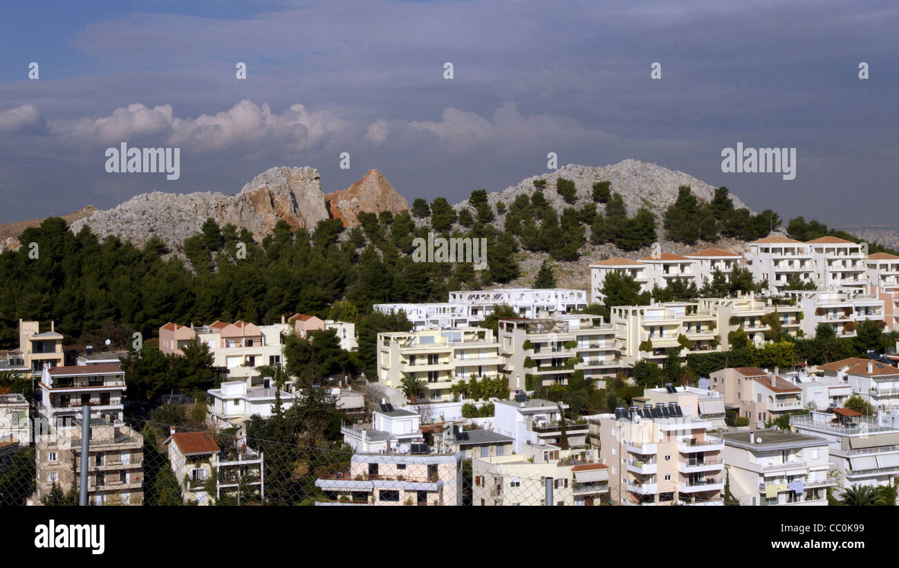 greece attica athens a view of psychiko Stock Photo - Alamy