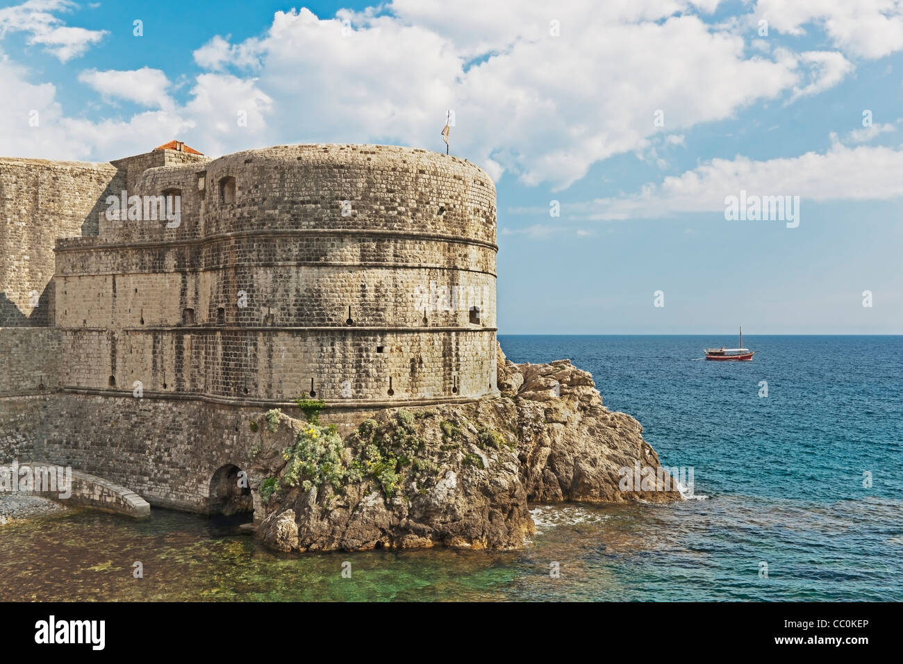 Round fortress Bokar. It was built from 1464 to 1570 and served to ...