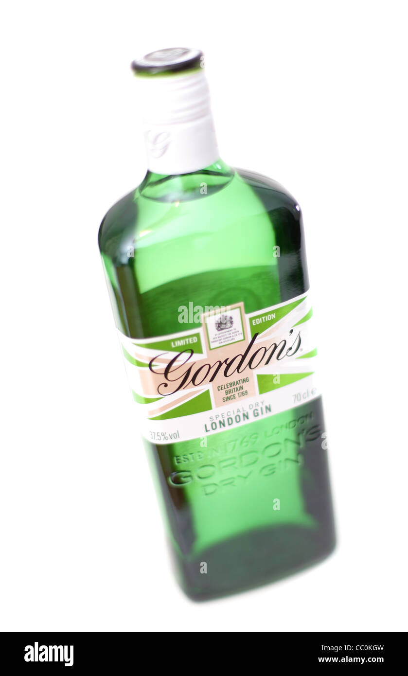 Gordon's Gin with limited edition Union Jack Label Stock Photo - Alamy