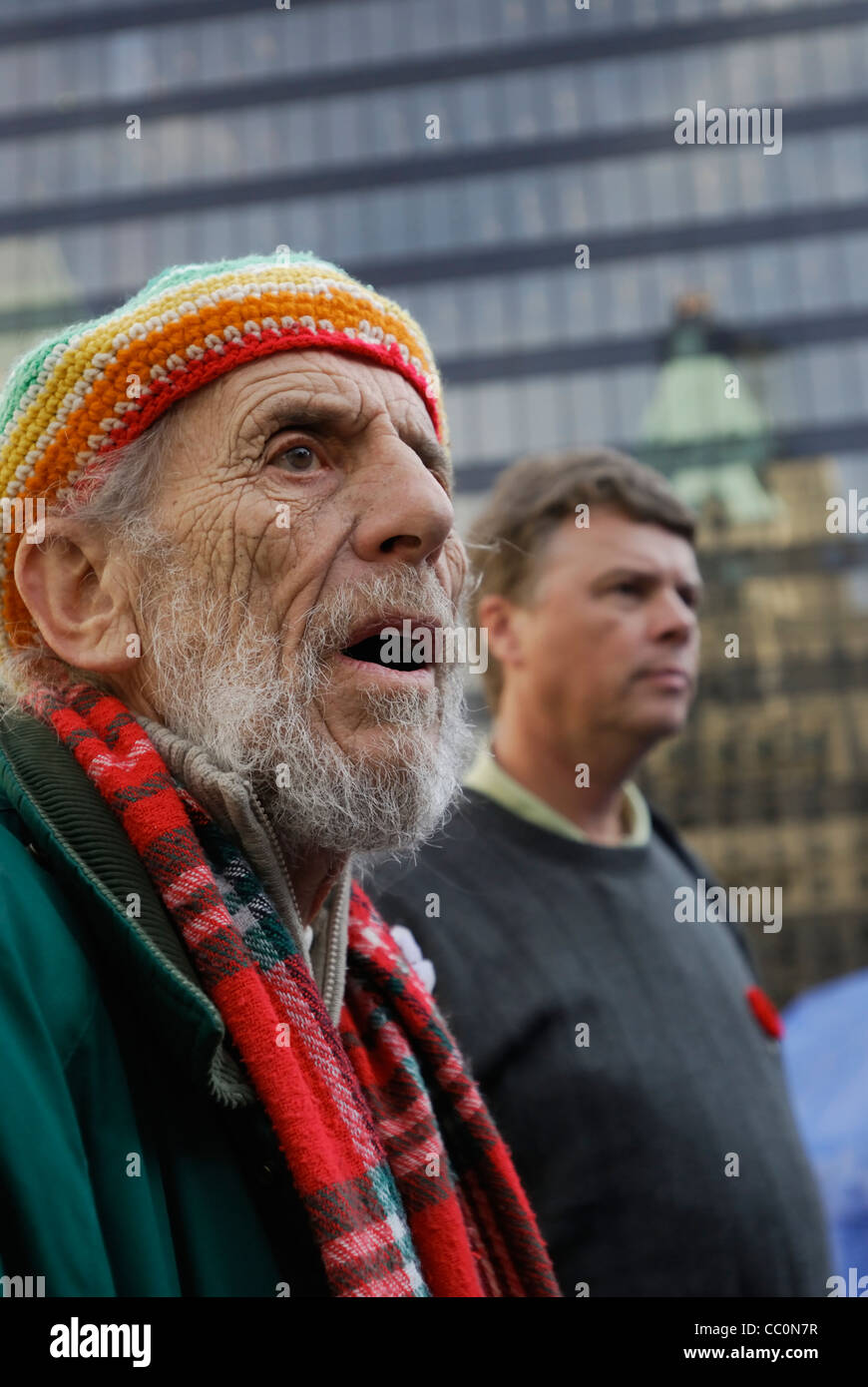 Elderly man looking off camera with concern Stock Photo - Alamy