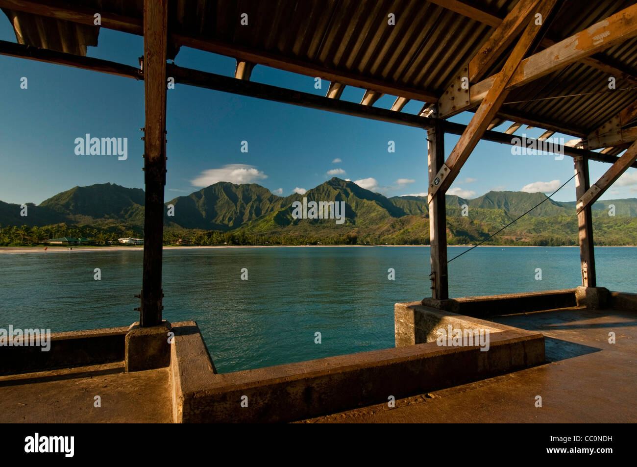 pier, Hanalei, Kauai, Hawaii Stock Photo - Alamy