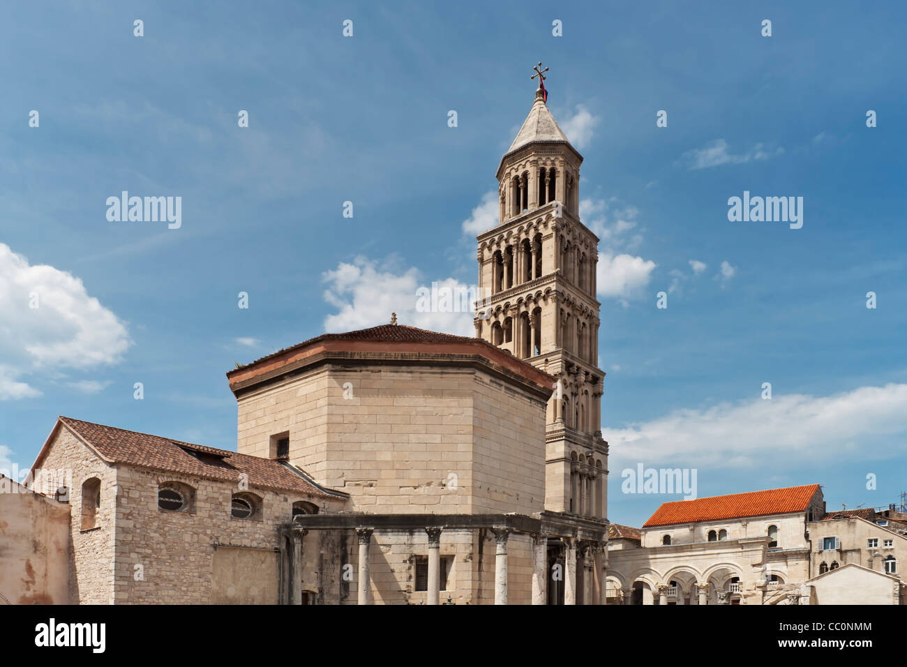Mausoleum and bell tower of the Roman Catholic Cathedral of Sveti Duje ...