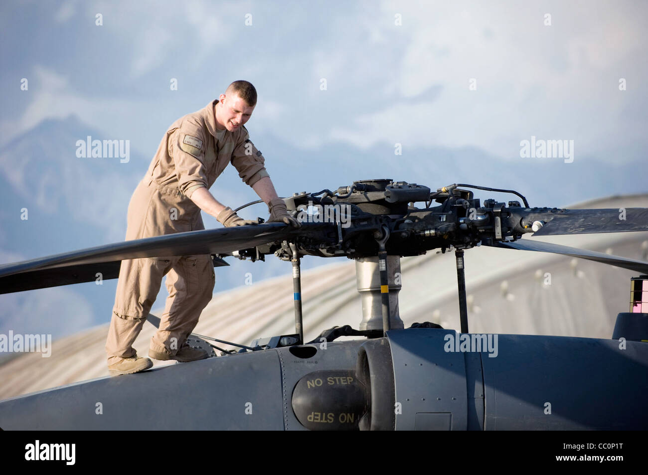 A 33rd expeditionary rescue squadron flight engineer hi-res stock ...