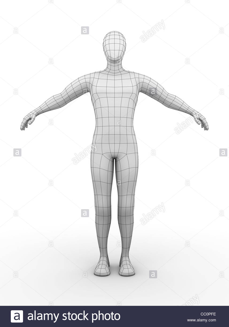 Wireframe Man Black and White Stock Photos & Images - Alamy