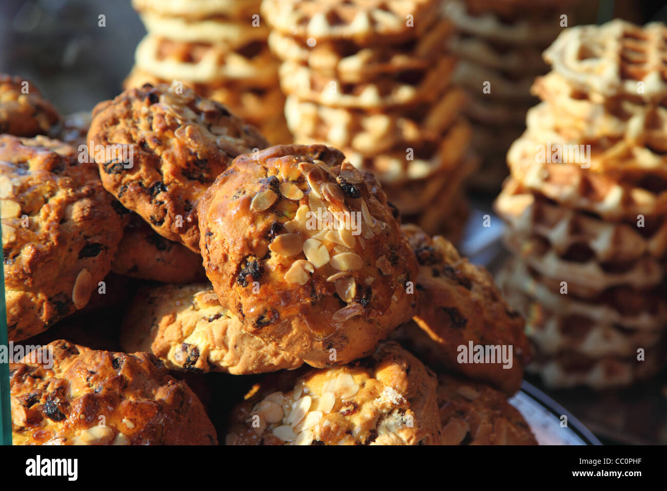Waffles stall hi-res stock photography and images - Alamy