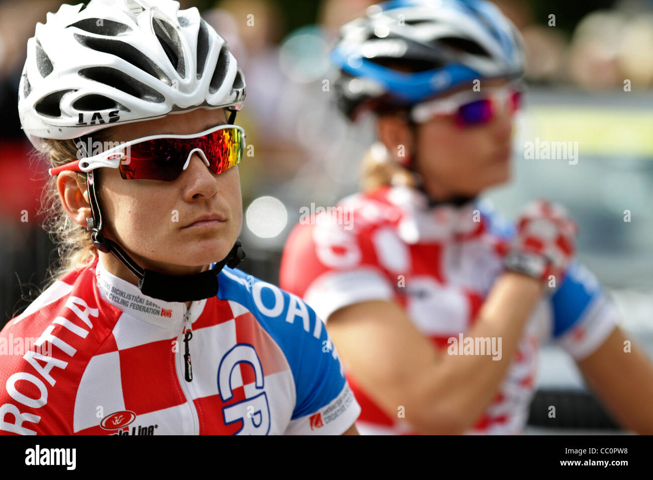 Before the race elite Women Cycling Road-races in the 2011 World ...