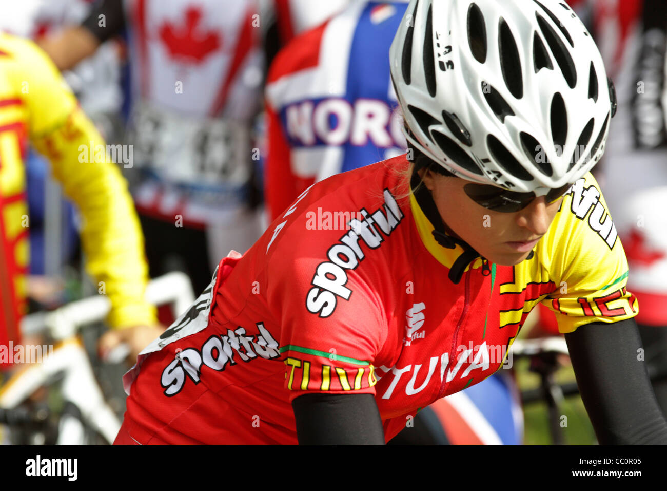 Before the race elite Women Cycling Road-races in the 2011 World ...