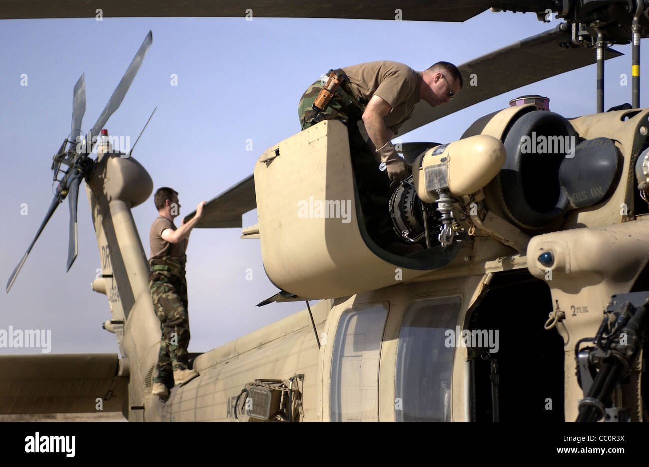 Both crew chiefs from the 301st rescue squadron hi-res stock ...