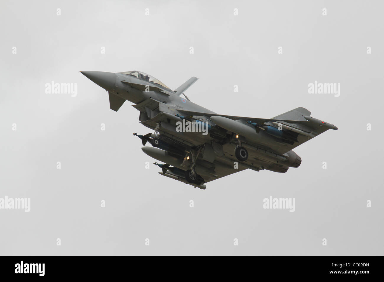 Eurofighter Typhoon FGR4 with full weapons array at RIAT 2011 Stock ...