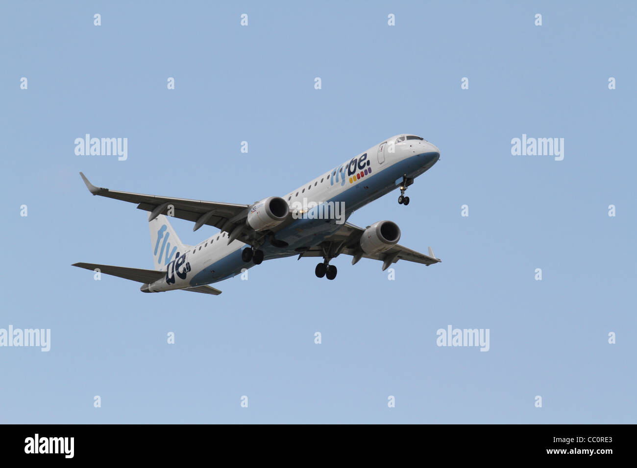 Embraer E-195 jet passenger aircraft seen here at RIAT 2011 in the ...