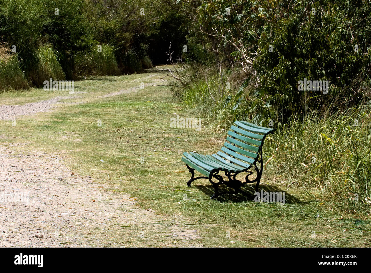 chair in country road Stock Photo - Alamy