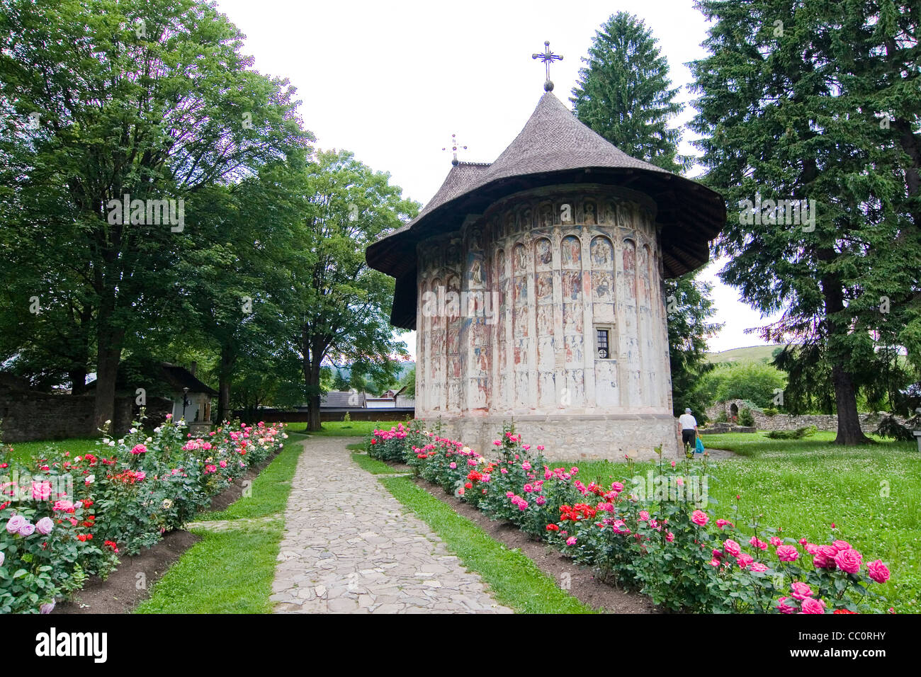 Humor Monastery, Manastirea Humorului, Southern Bukovina, Romania Stock ...