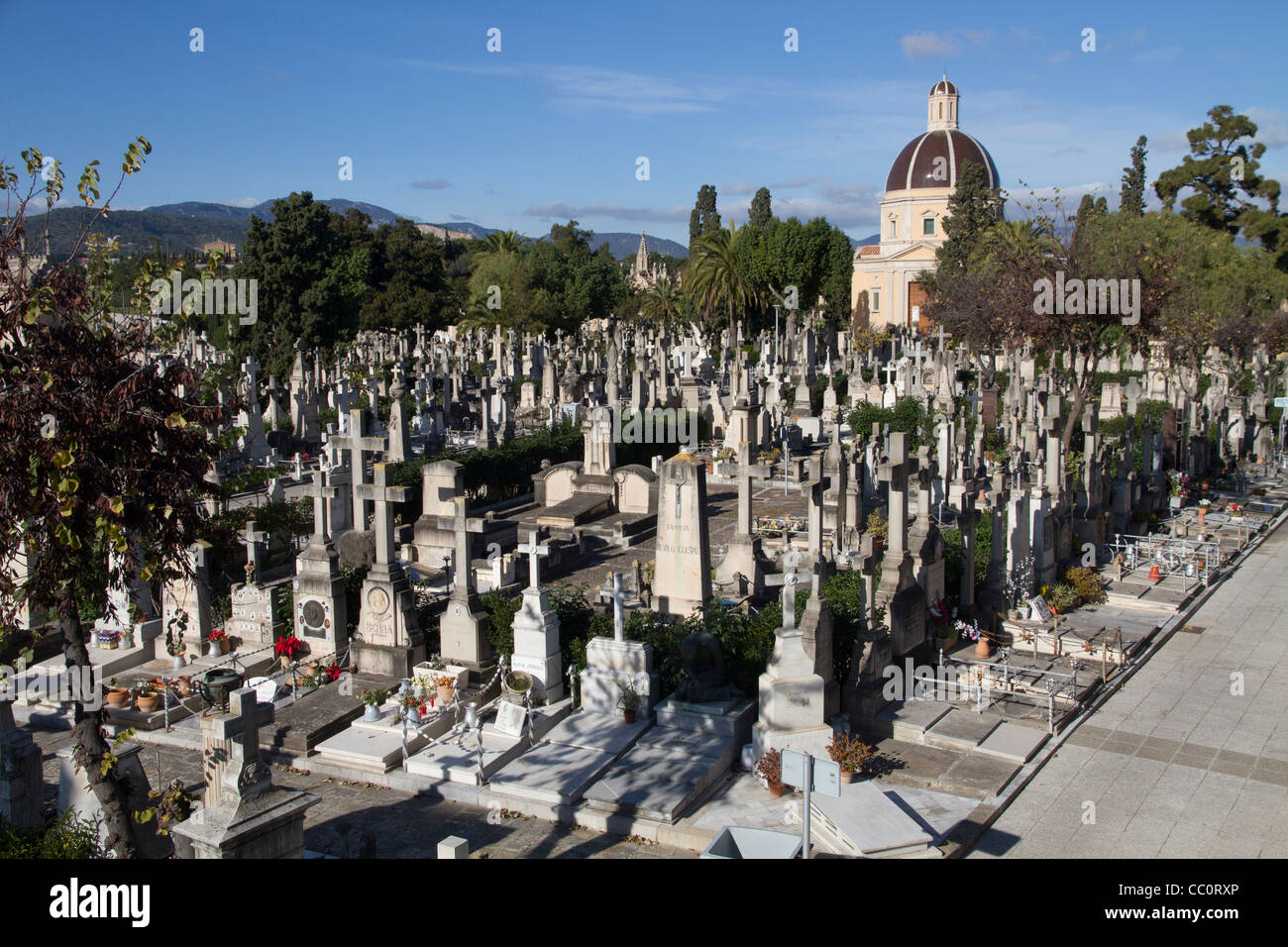 Cemetery in Palma de Majorca Mallorca Balearic Spain Stock Photo - Alamy