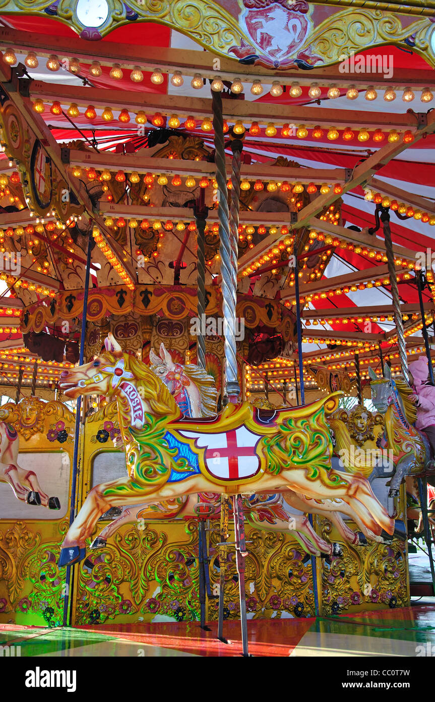 Carousel at Hampton Court Palace ice rink, London Borough of Richmond ...