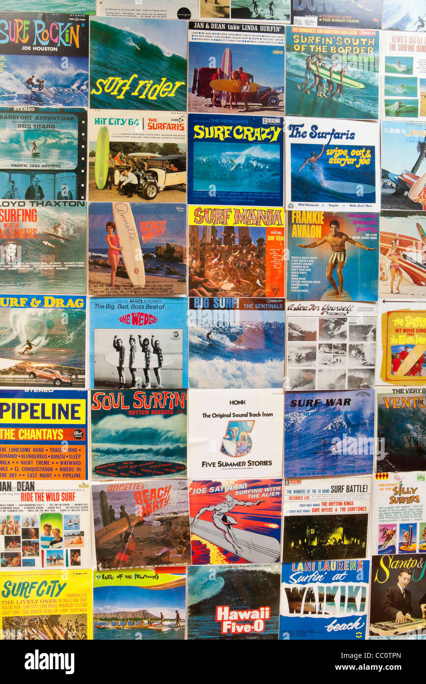 Album covers surf music santa hi-res stock photography and images - Alamy