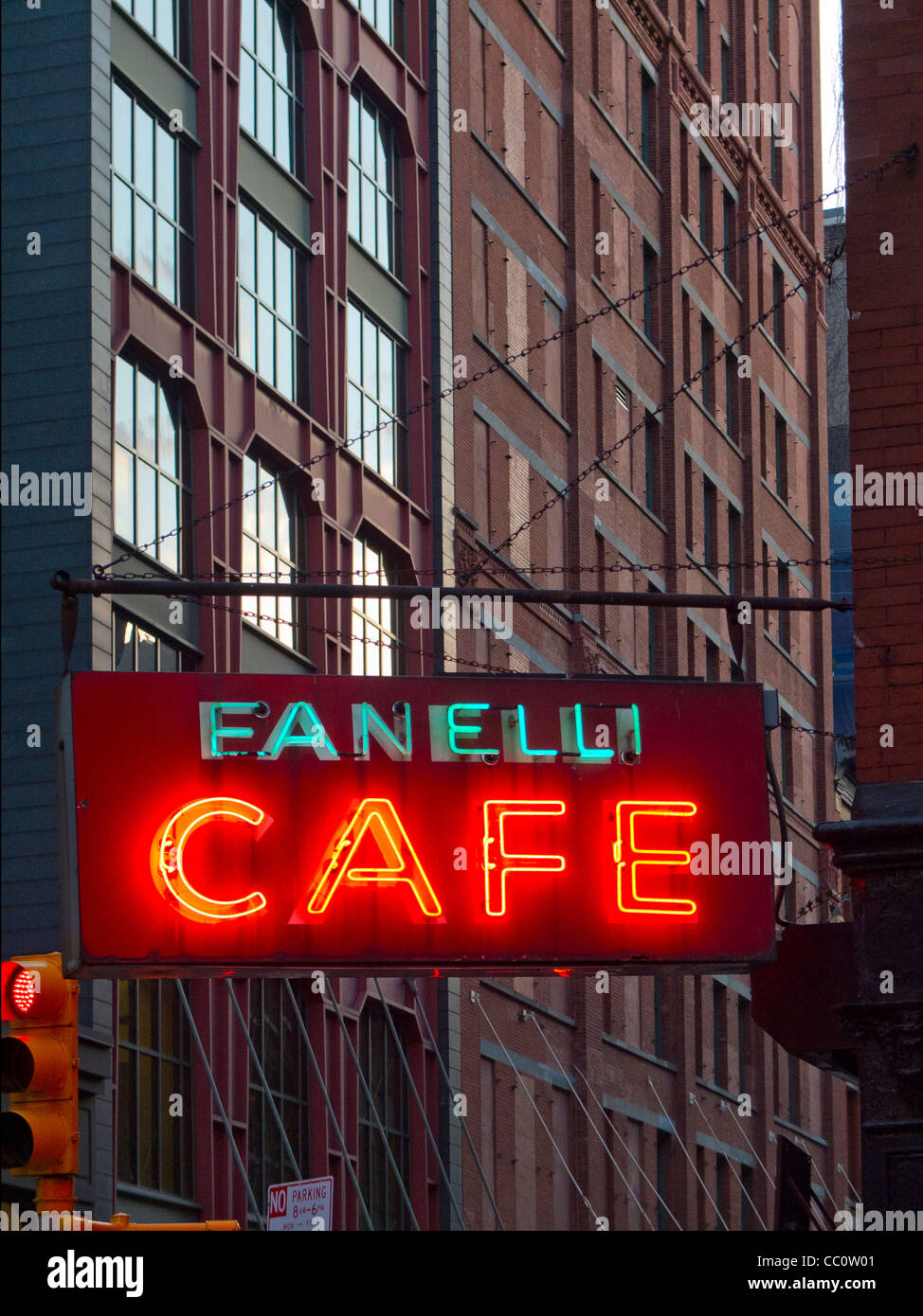 Fanelli Cafe sign Stock Photo - Alamy