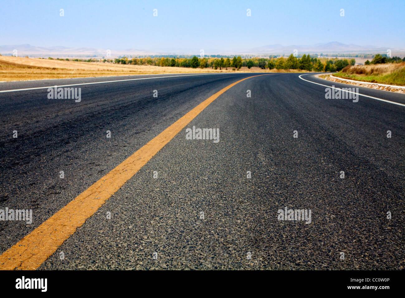 Highway from a low angle Stock Photo - Alamy