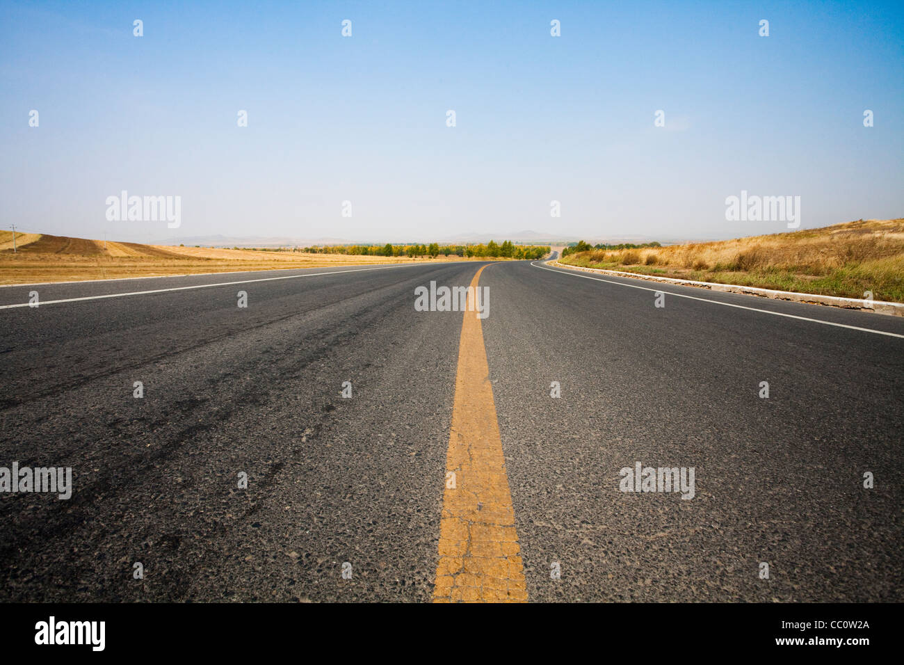 Highway from a low angle Stock Photo - Alamy