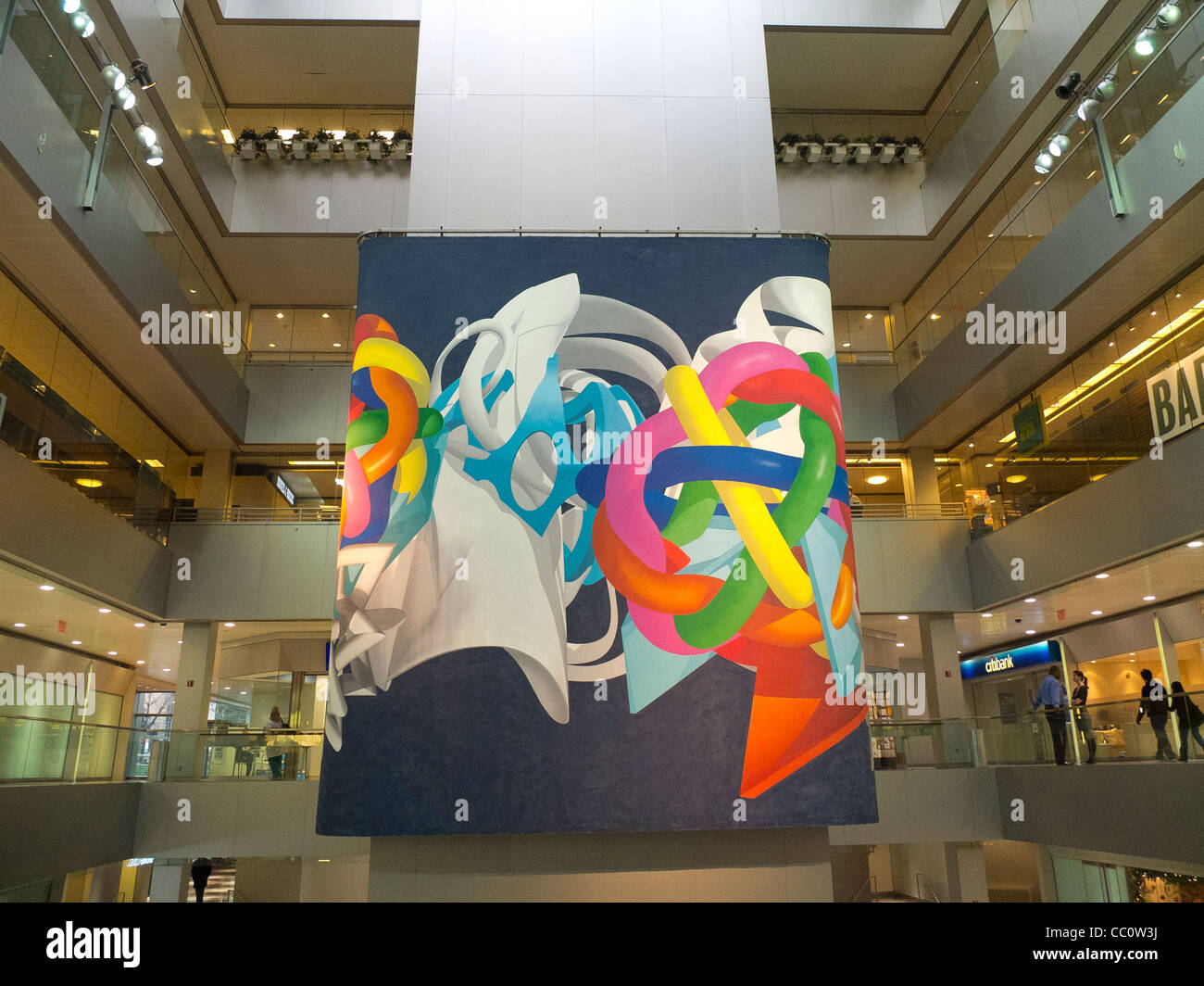 artwork in Citicorp shopping mall on the eastside of Manhattan NYC ...
