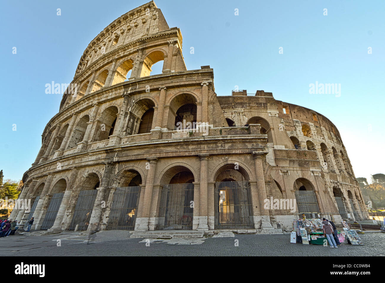 A wide angle shot of the Colosseum in Rome, Italy Stock Photo - Alamy