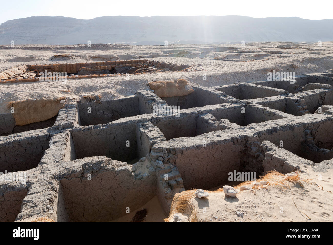 The tomb of King Djer of the 1st Dynasty. 3000BC Abydos, Middle Egypt ...