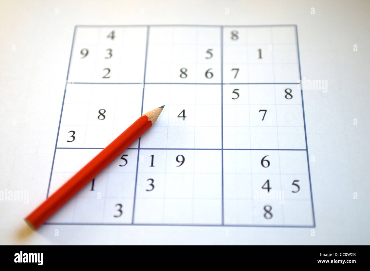 Sudoku Puzzle High Resolution Stock Photography and Images - Alamy
